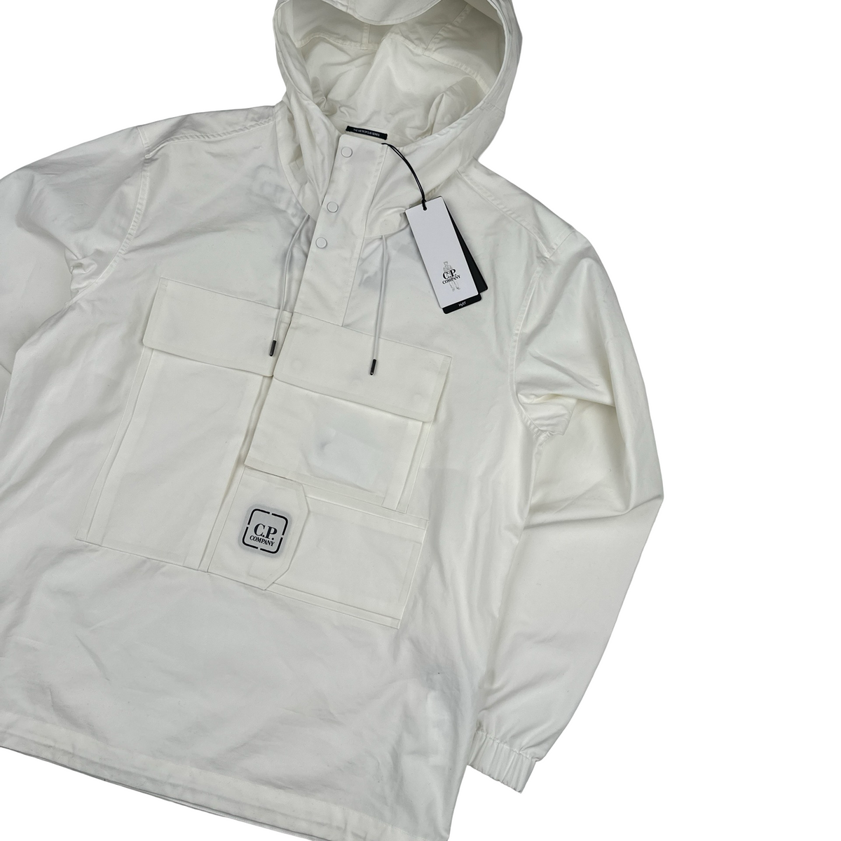 CP Company Metropolis Series White Smock Hydro Stop Tela Jacket - Medi – Mat's Island