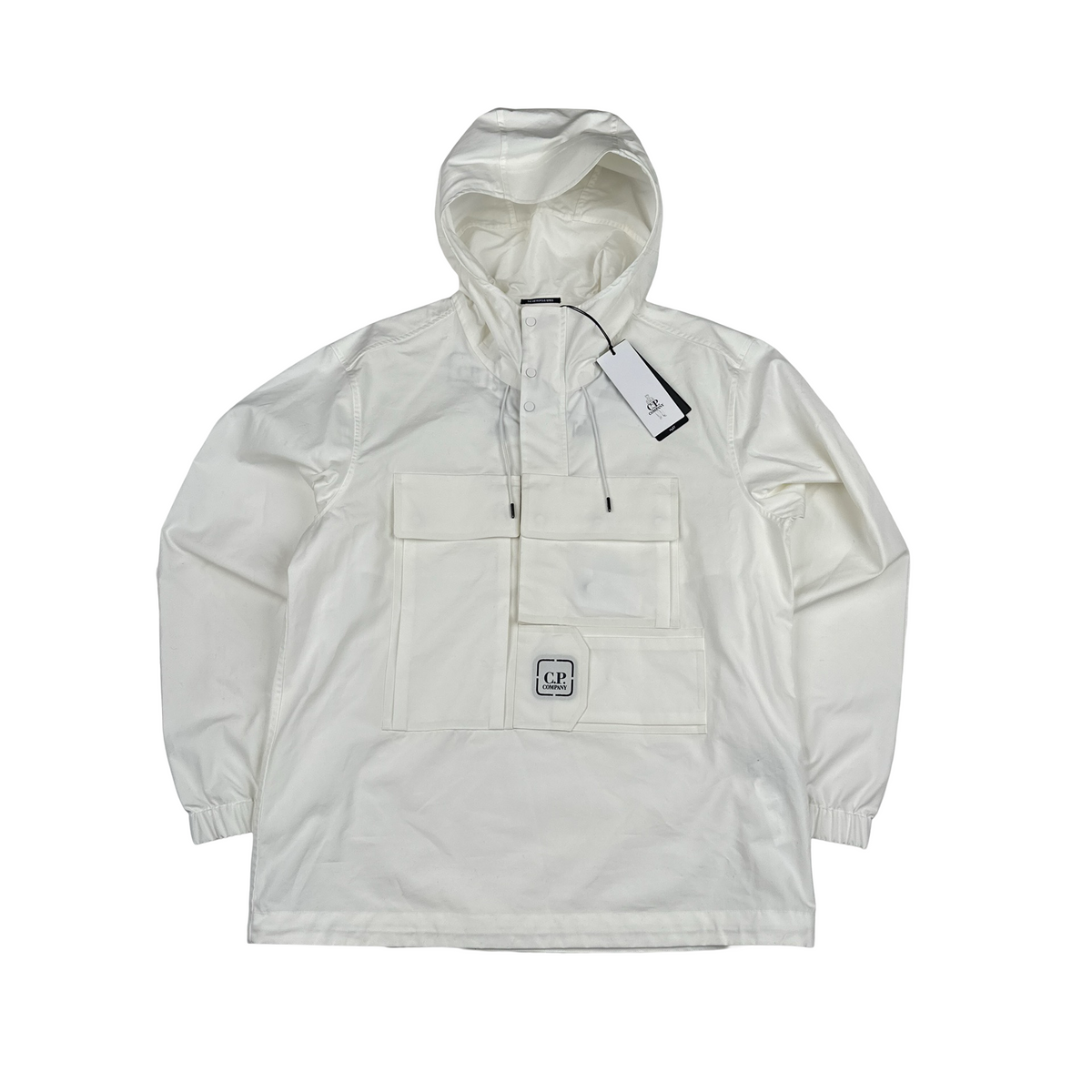 CP Company Metropolis Series White Smock Hydro Stop Tela Jacket - Medi ...