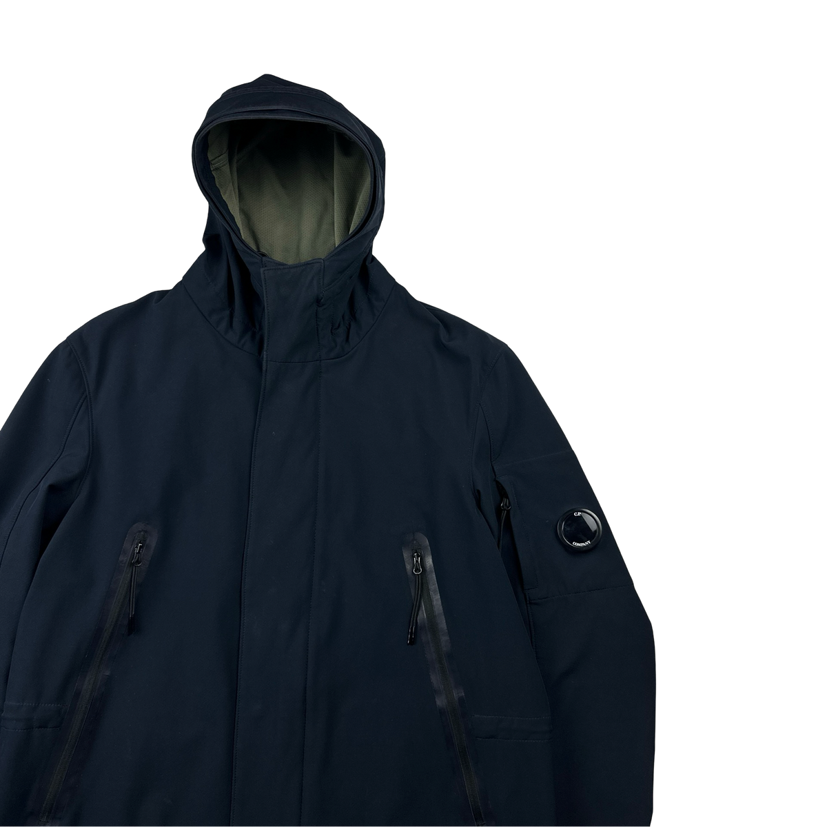 CP Company Navy Fishtail Soft Shell Parka - XL – Mat's Island