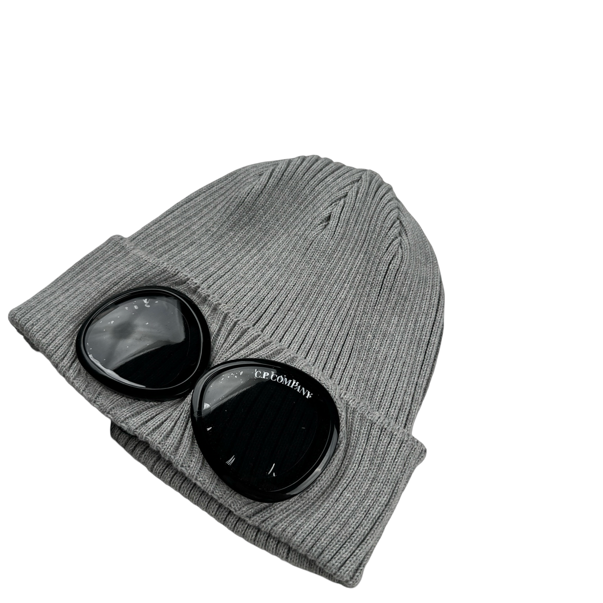 CP Company Grey Ribbed Goggle Beanie – Mat's Island