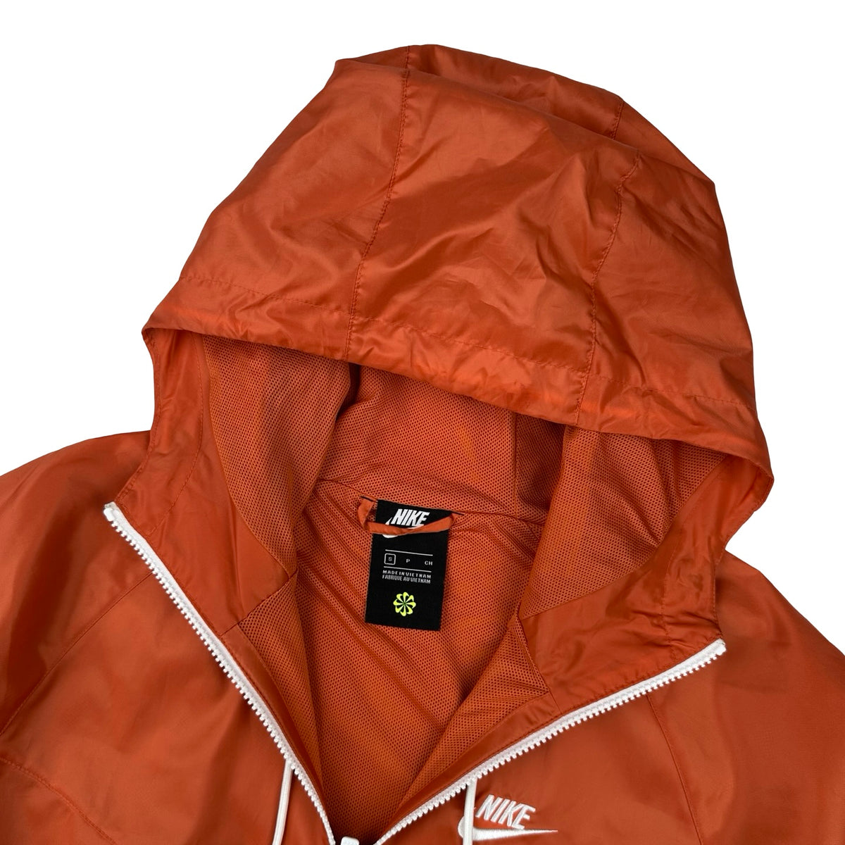Nike Orange Lightweight Windrunner Hooded Zipped Jacket - Small – Mat's ...