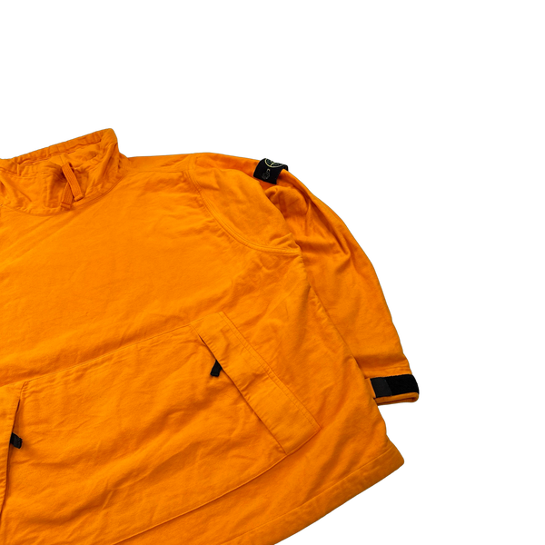 Stone Island 2017 Orange Heavyweight Brushed Cotton Smock - Small – Mat ...
