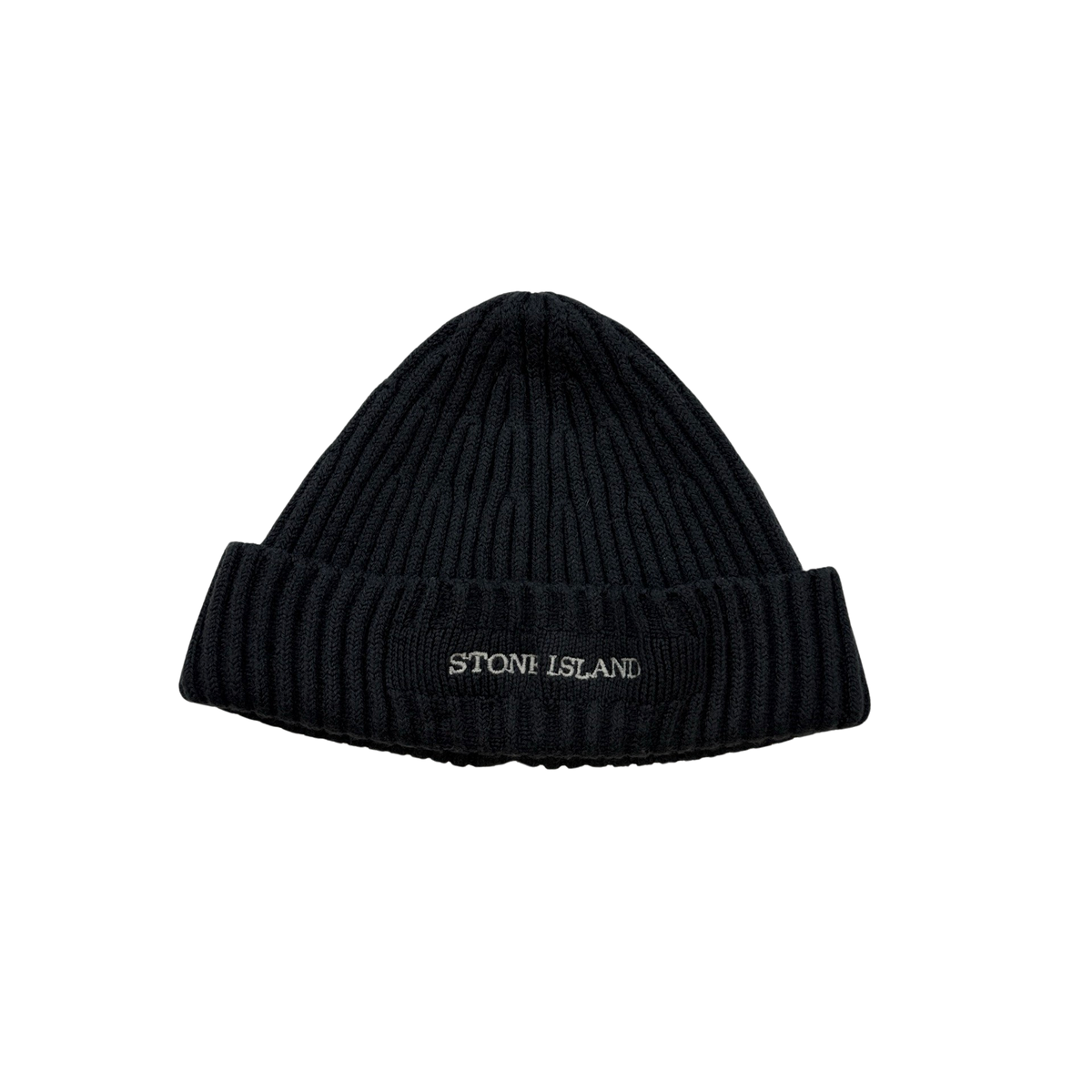 Stone Island Dark Grey Ribbed Wool Beanie – Mat's Island