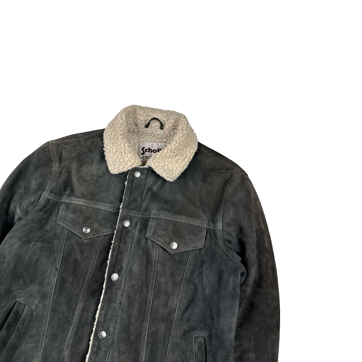 Schott Suede Sherling Lined Thick Jacket - Medium – Mat's Island