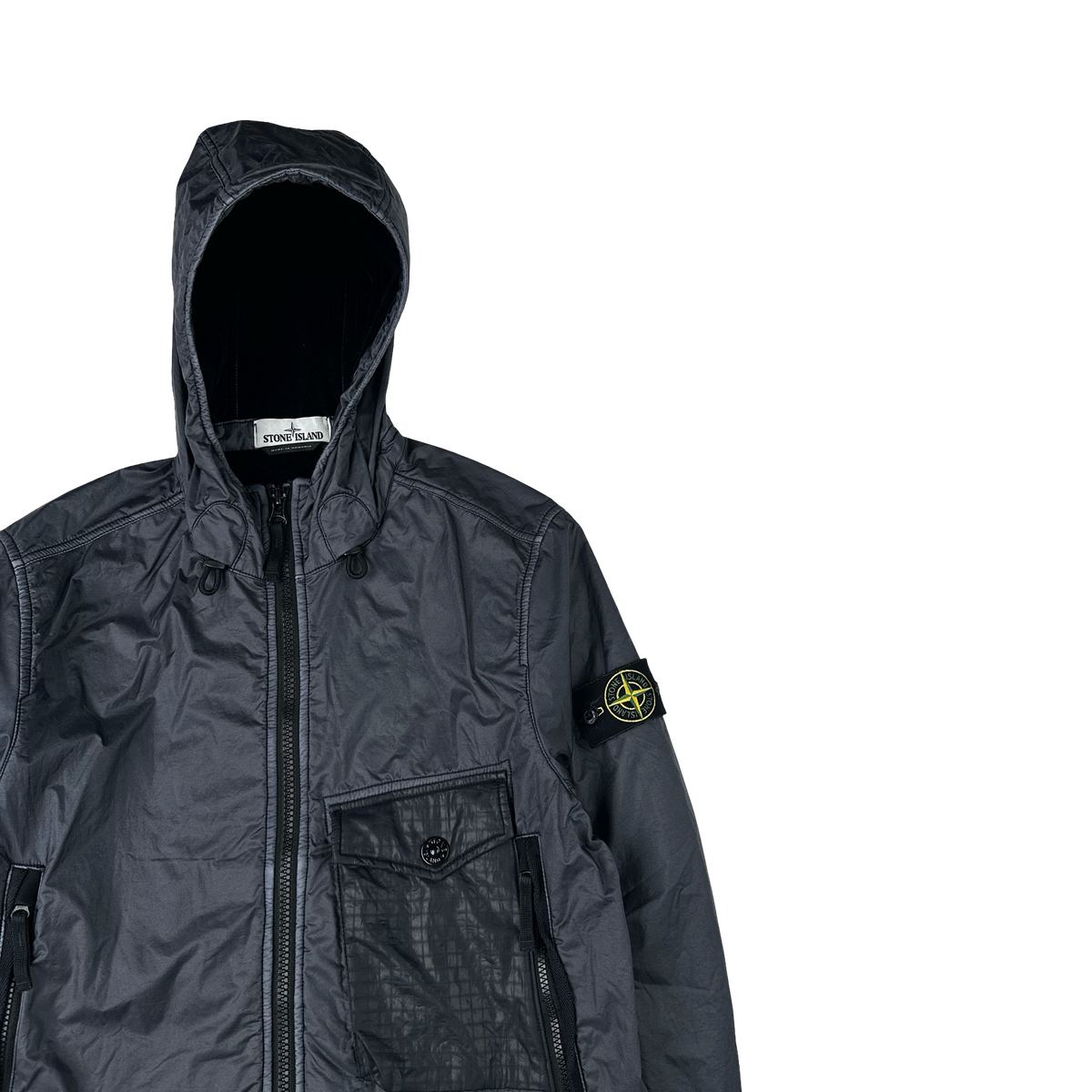 Stone Island 2020 Black Lamy Flock Jacket - Small – Mat's Island