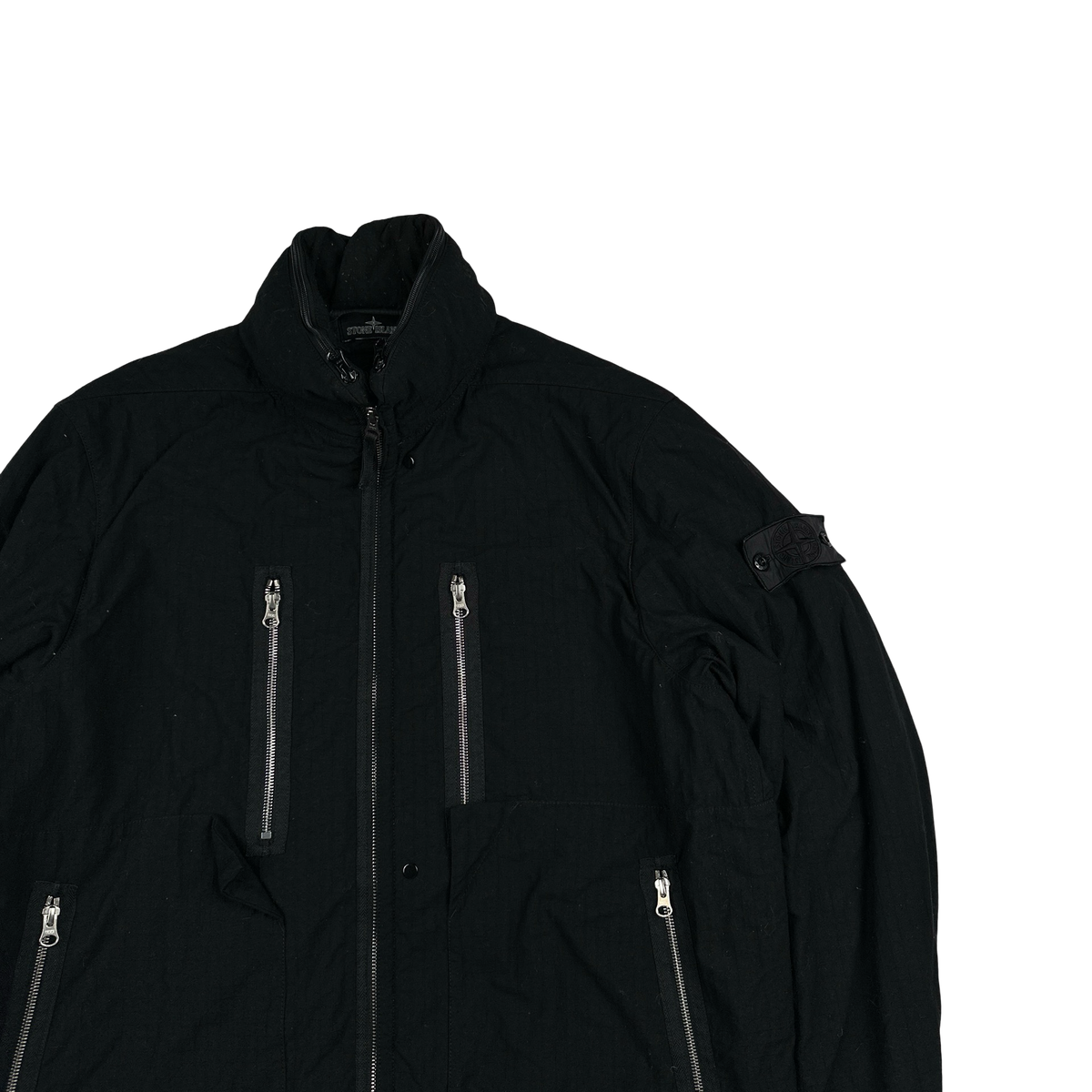 Stone Island 2019 Shadow Project Black Naslan Rip-Stop Quilted Jacket ...