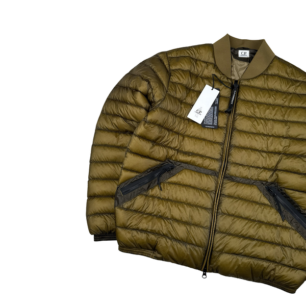 CP Company Khaki DD Shell Collar Puffer Bomber Jacket - Medium – Mat's ...