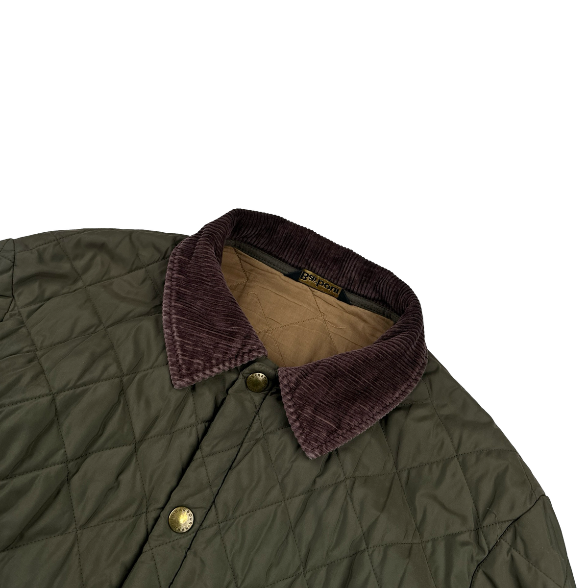 Barbour Khaki Diamond Quilted Shooting Jacket - Large – Mat's Island