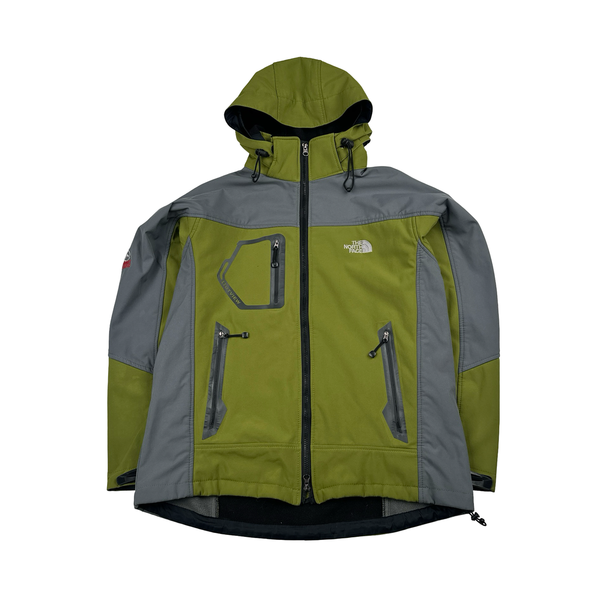 North Face Green Goretex XCR Summit Series Soft Shell Hooded Jacket ...