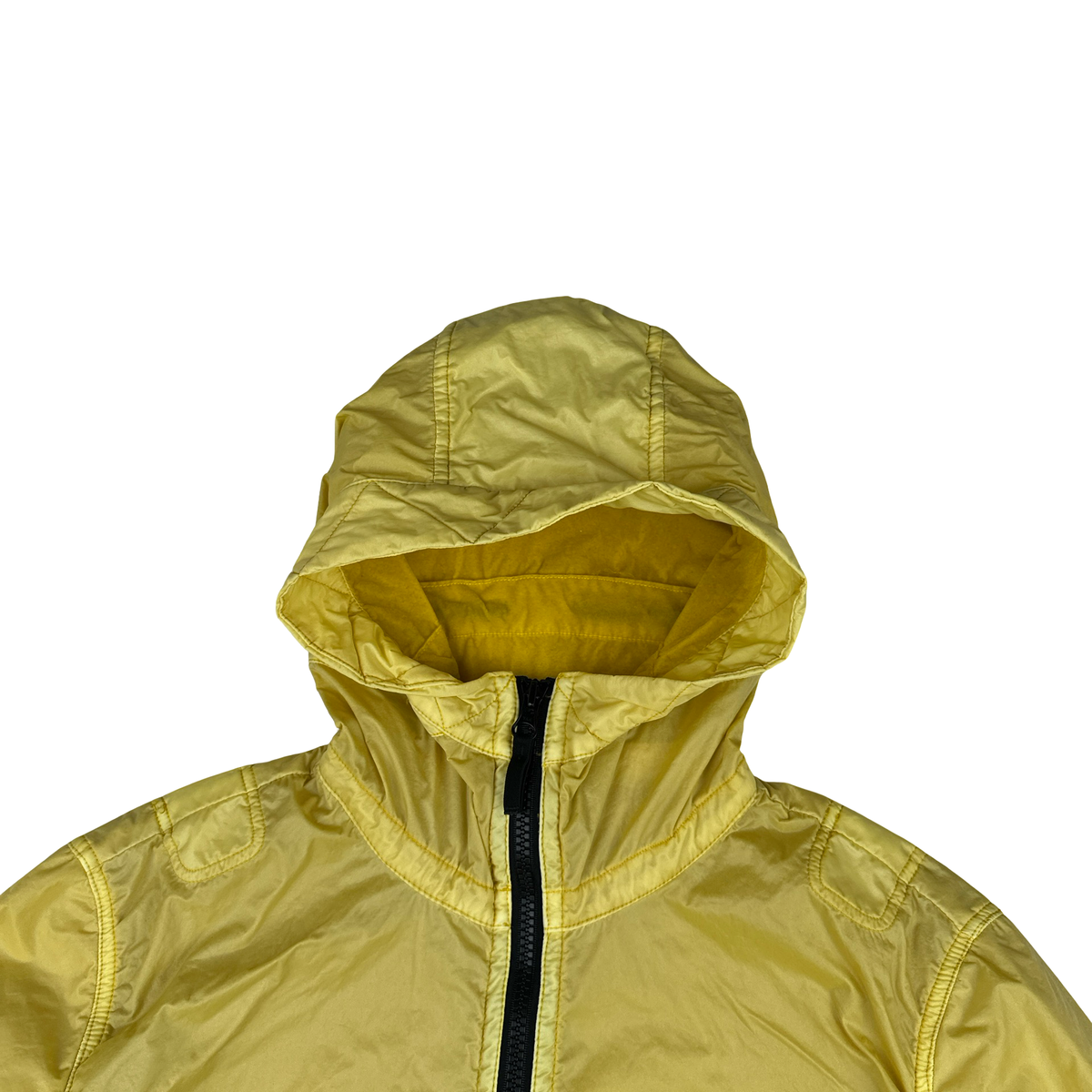 Stone Island 2018 Yellow Lamy Flock Hooded Jacket - Large – Mat's Island