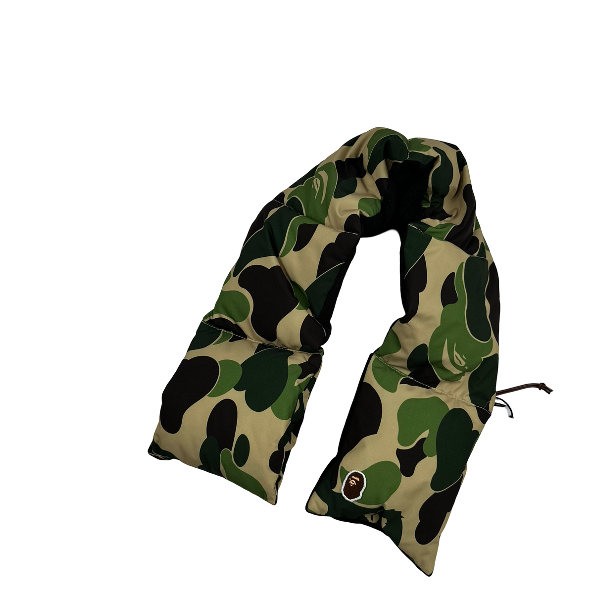 BAPE Green Down Filled Camo Scarf – Mat's Island