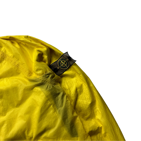 Stone Island 2009 Yellow Archive Mesh Badge Hyperlight Hooded Jacket ...