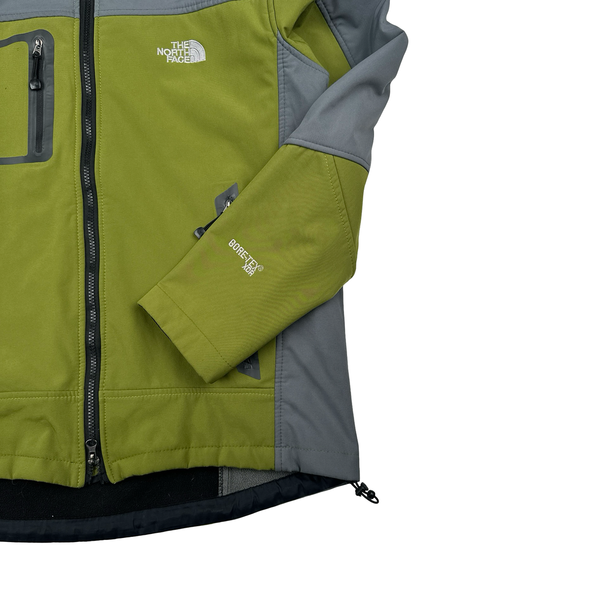 North Face Green Goretex XCR Summit Series Soft Shell Hooded Jacket ...