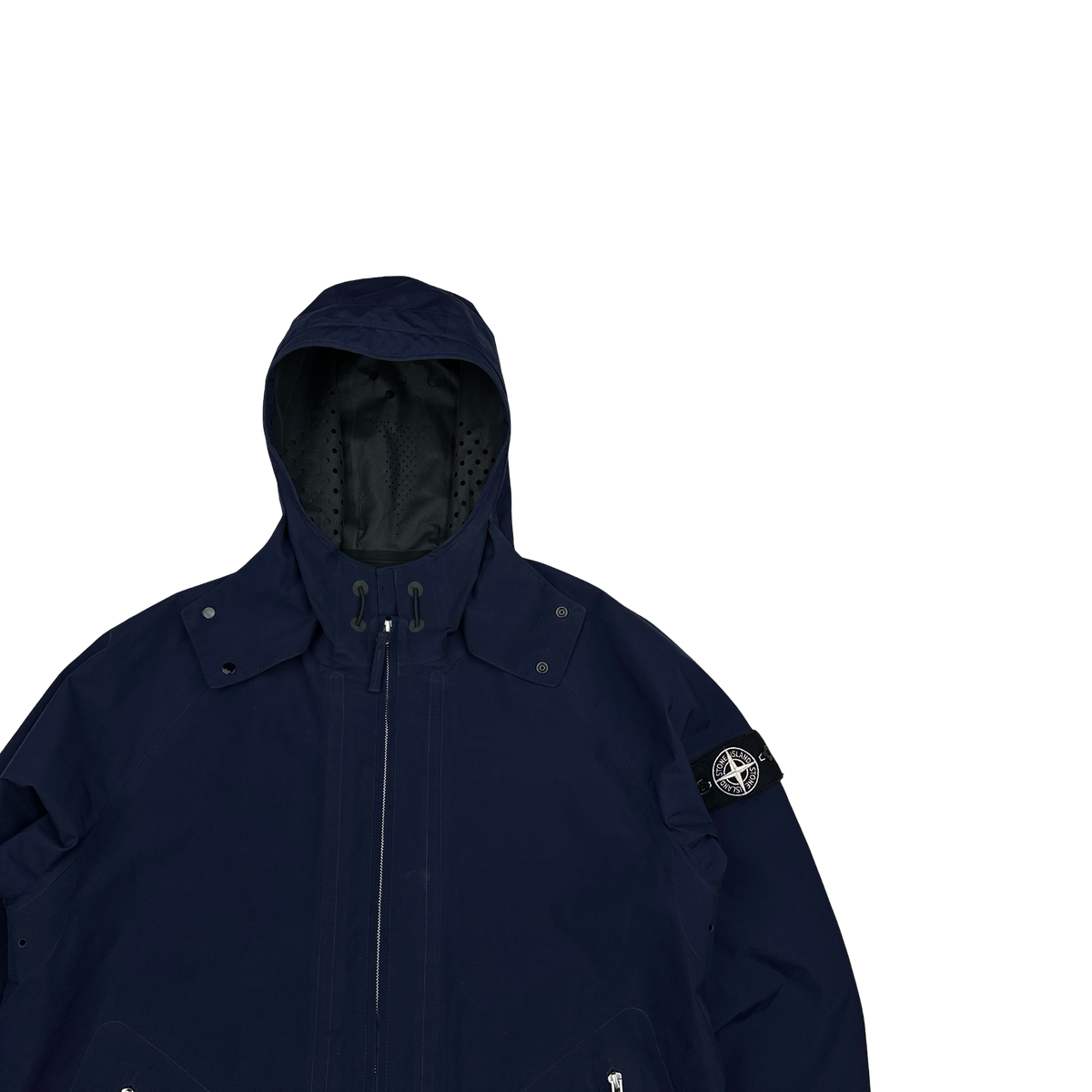 Stone Island 2016 Navy Tank Shield Multi Layer Hooded Jacket - Large ...