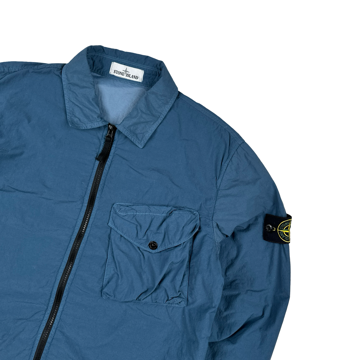 Stone Island 2021 Polartec Naslan Light Overshirt Jacket - Large – Mat ...