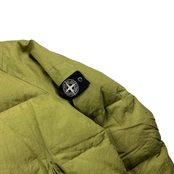 Stone Island AW2000 Hooded Green Pure Metal Shell - Large – Mat's Island