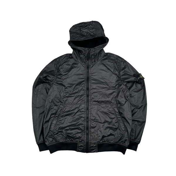 Stone Island 2018 Black Lamy Flock Hooded Jacket - XL – Mat's Island
