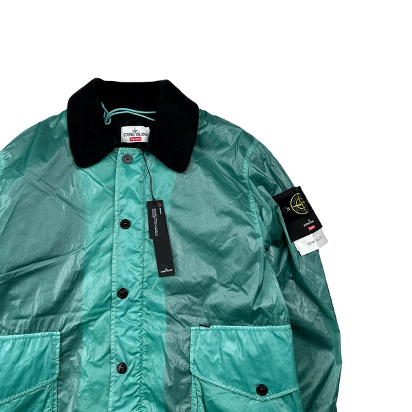 Stone Island x Supreme 2019 Teal New Silk Dutch Rope Jacket - Large ...