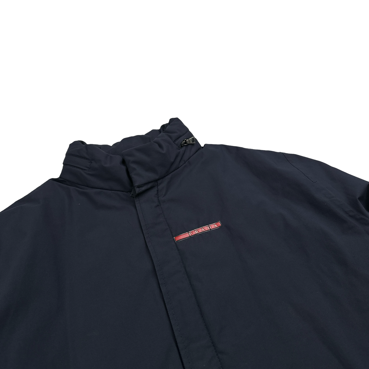 Prada Navy Nylon Red Label Long Jacket - XL – Mat's Island