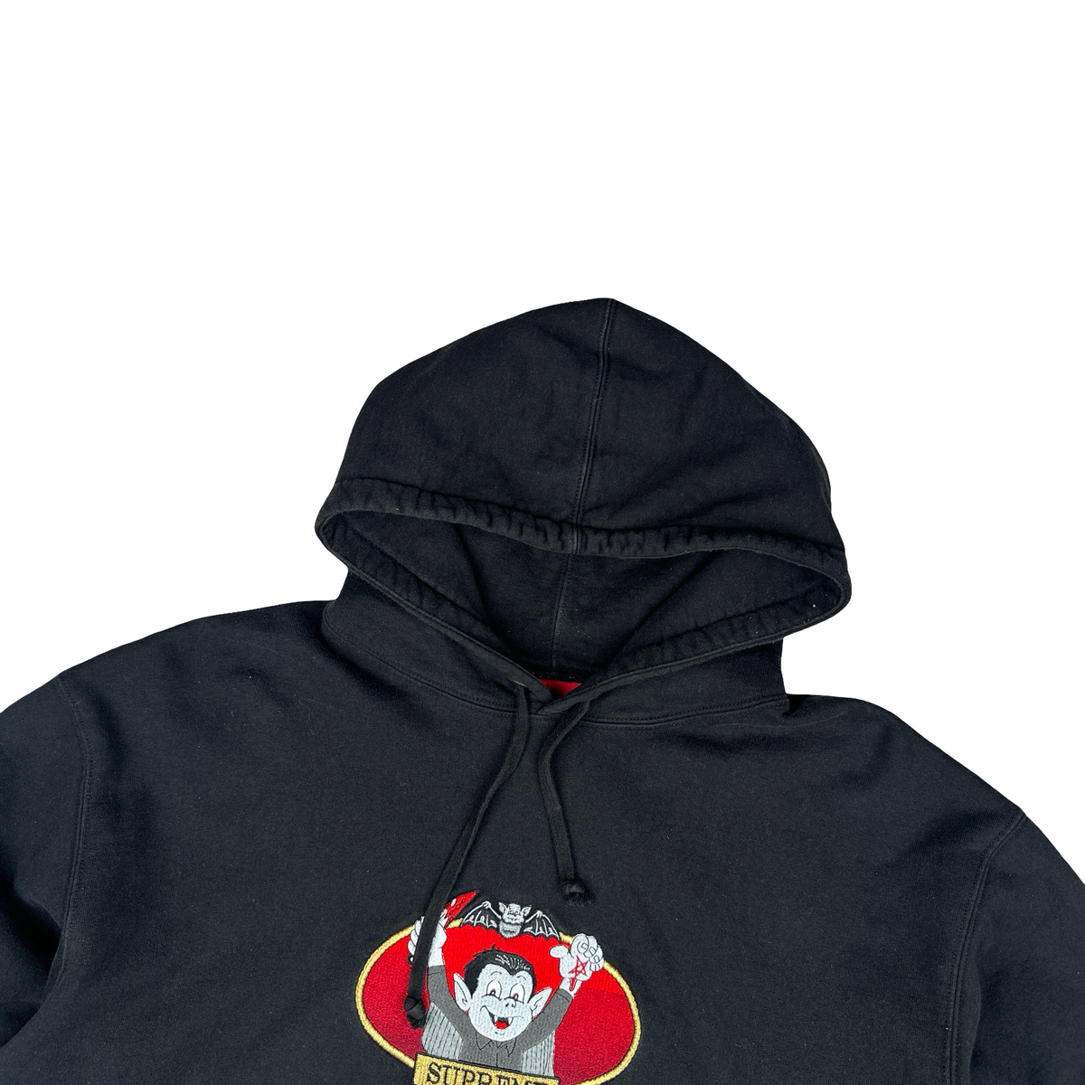 Supreme Black Heavyweight Cotton Logo Hoodie - XL – Mat's Island