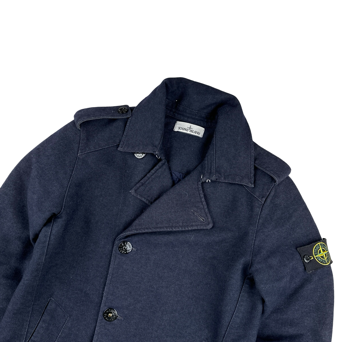 Stone Island Saia Doppia Faccia Wool Long Winter Jacket - Small – Mat's ...