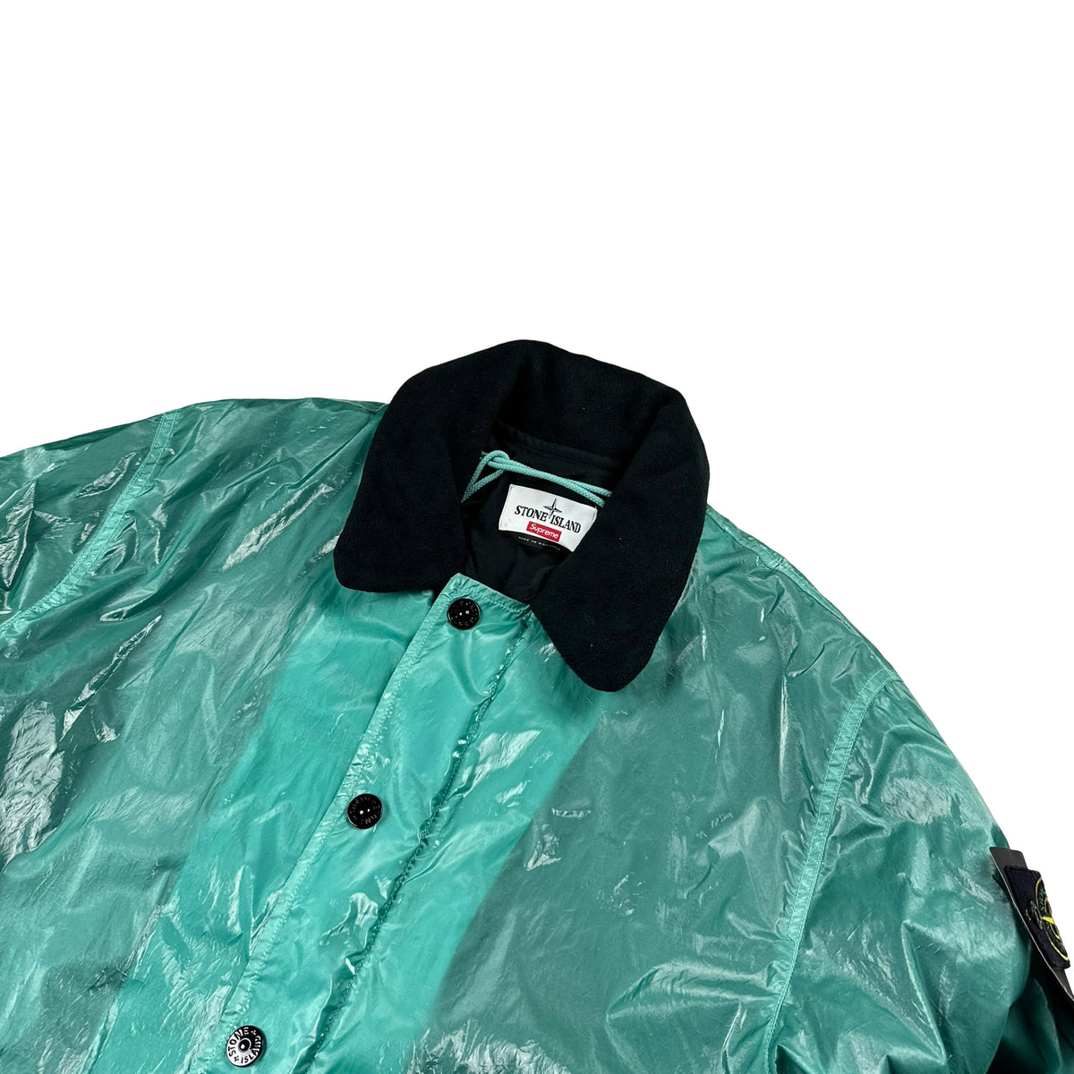 Stone Island x Supreme Teal New Silk Dutch Rope Jacket - Large – Mat's ...