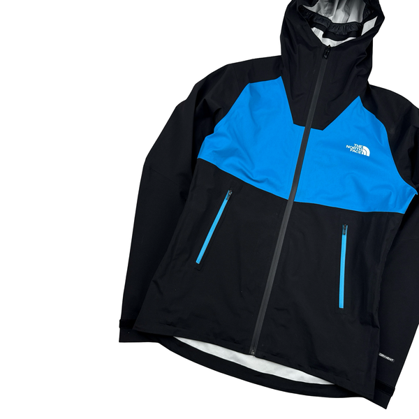 North Face Blue & Black Colour Block Dryvent Waterproof Hooded Jacket ...