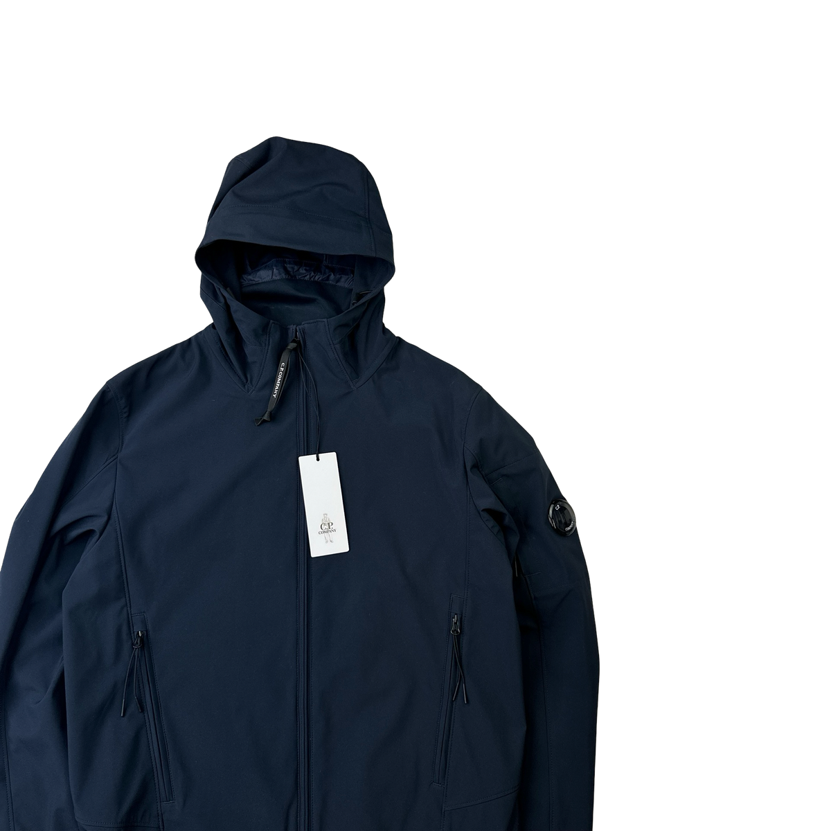 CP Company Navy Blue Soft Shell Hooded Jacket - Medium – Mat's Island