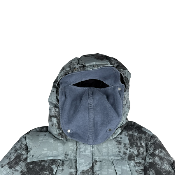 Stone Island 2024 Ice Earth Mapping Camouflage Down Jacket - Large ...
