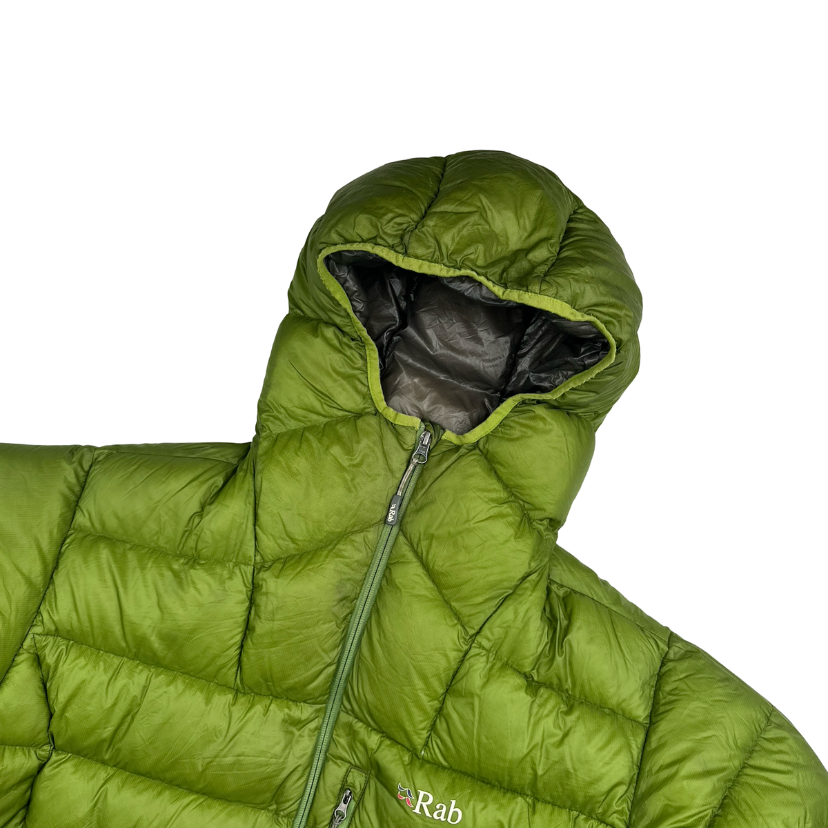 RAB Green Infinity Endurance Down Zipped Puffer Jacket - Large – Mat's ...