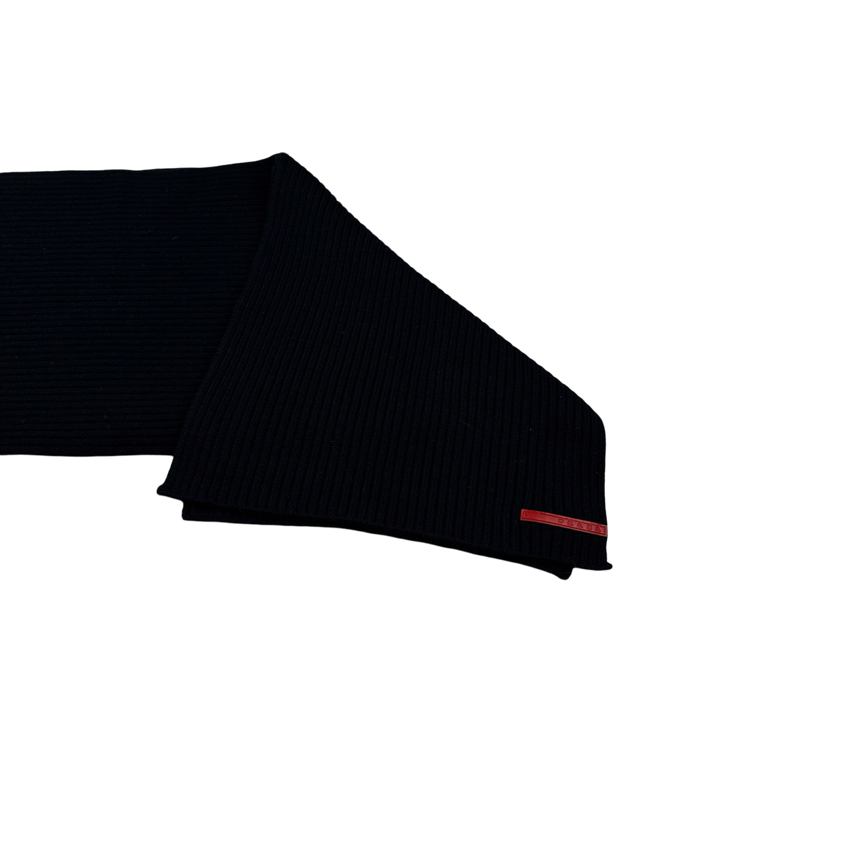 Prada Tab Navy Wool Scarf – Mat's Island