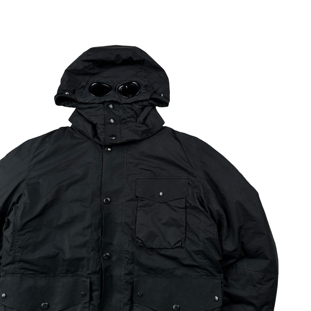 CP Company Black Micro M Down Filled Goggle Jacket - XL – Mat's Island