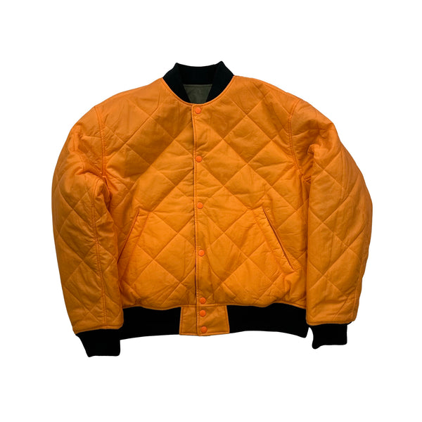 Nike x Stussy 2023 Reversible Green/Orange Patch Work Bomber Nike x Stussy 2023 Reversible Green/Orange Patch Work Bomber