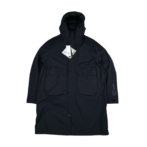 CP Company Black Gore G-Type Ripstop Down Lined Long Jacket - XXL – Mat ...