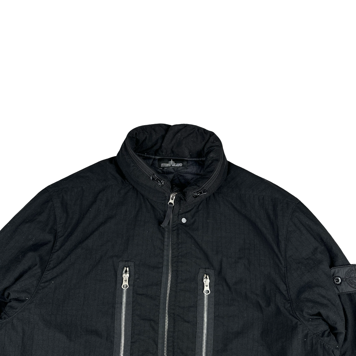 Stone Island 2019 Shadow Project Black Naslan Rip-Stop Quilted Jacket ...