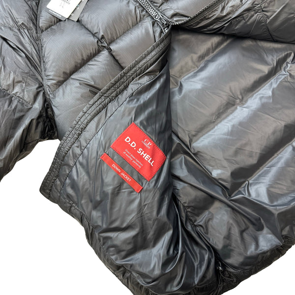 CP Company Black Down Filled DD Shell Lens Viewer Puffer Jacket - Medi ...