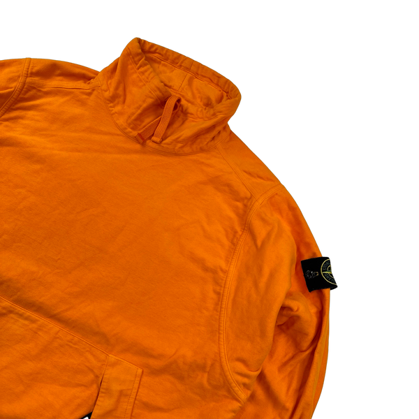Stone Island 2017 Orange Heavyweight Brushed Cotton Smock - Small – Mat ...