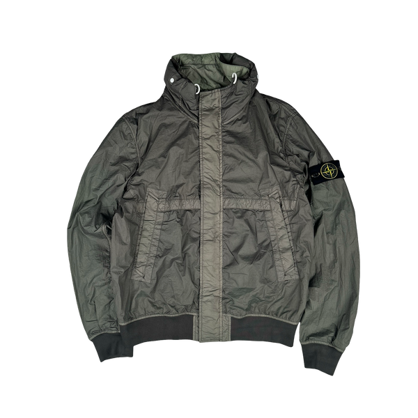 Stone Island 2013 Khaki Green Membrana TC Hooded Jacket - Large – Mat's ...