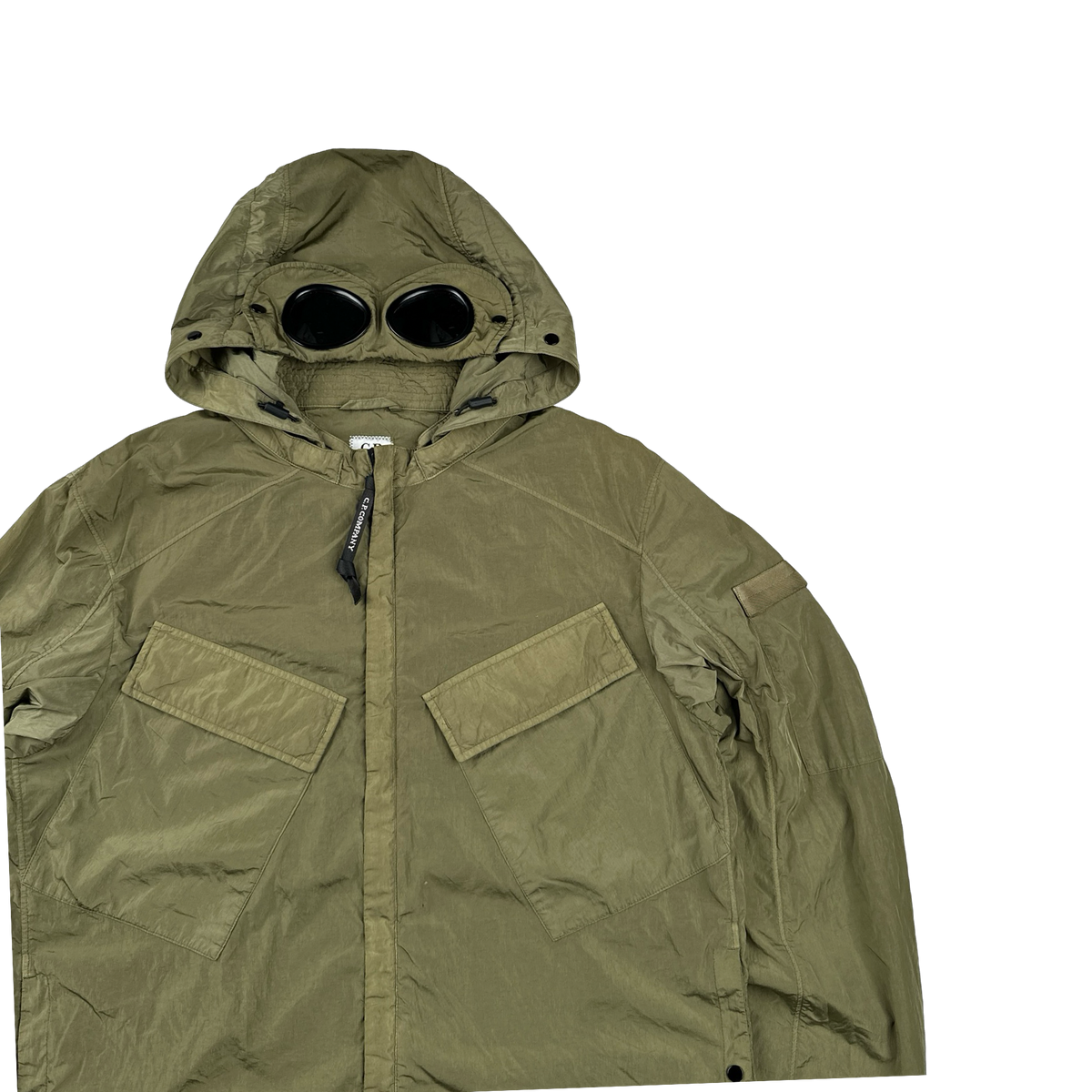 CP Company Khaki Green Chrome Goggle Jacket - Medium – Mat's Island